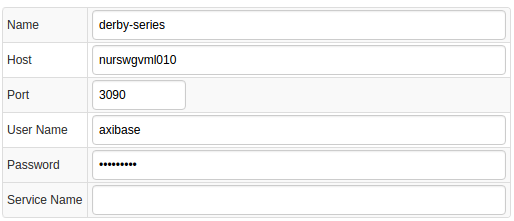 Derby Database | Axibase Collector - ATSD Derby Database | Axibase Collector - ATSD